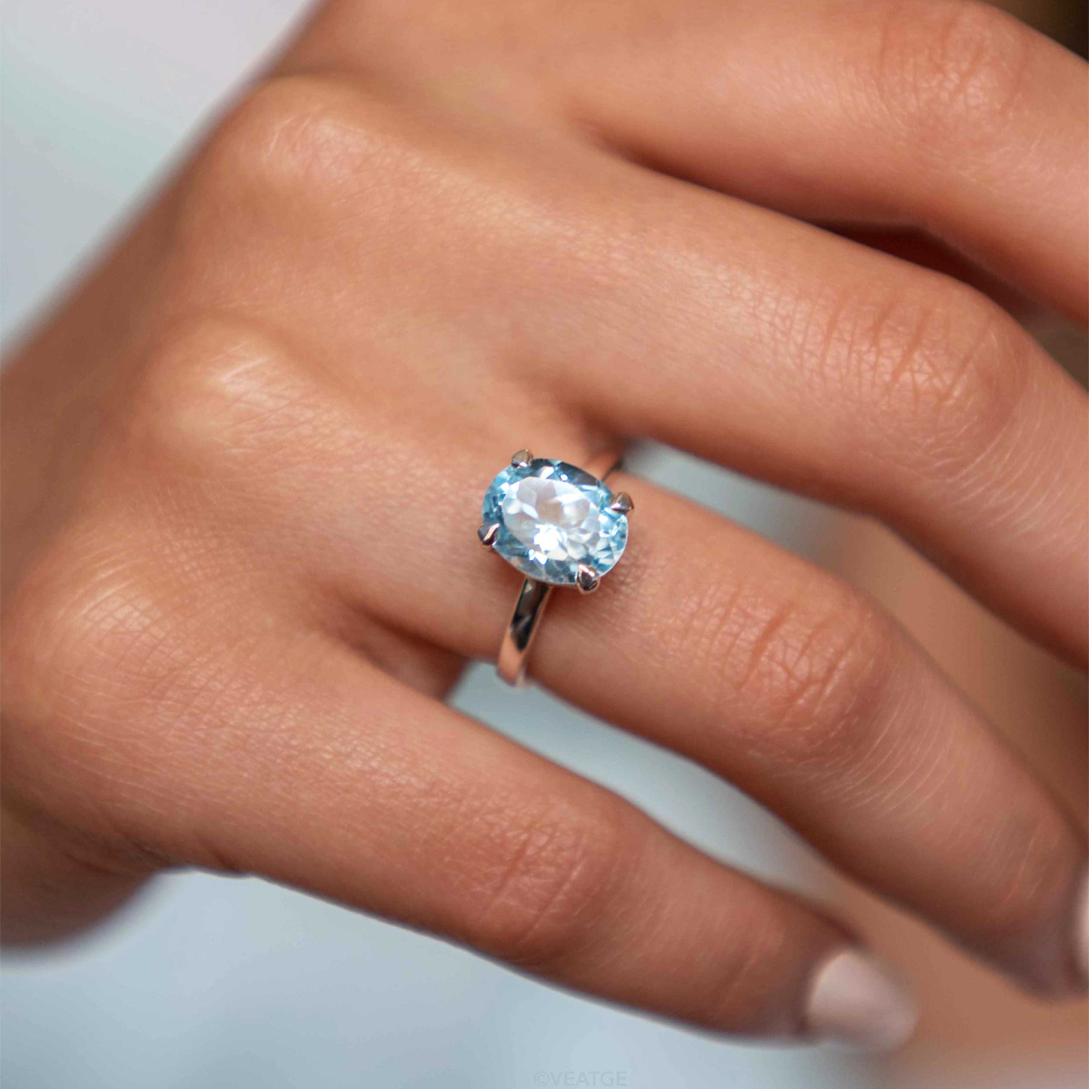 Blue Topaz Ring - Reign